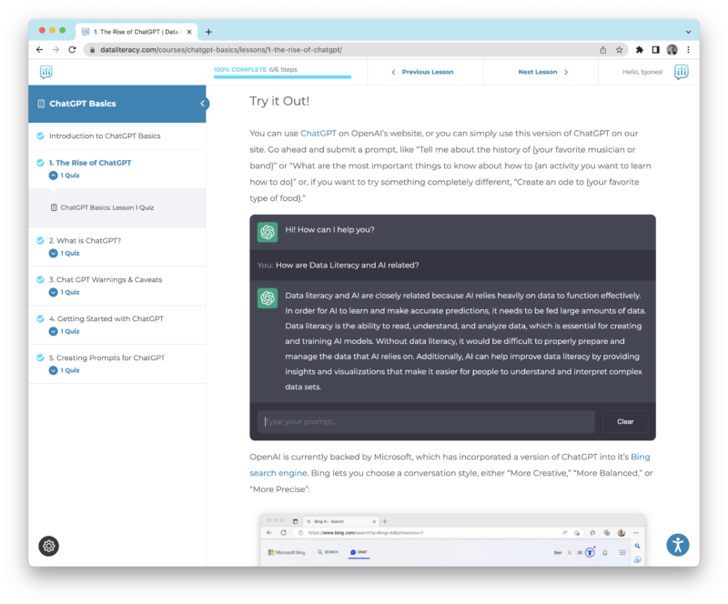 ChatGPT Basics | Data Literacy