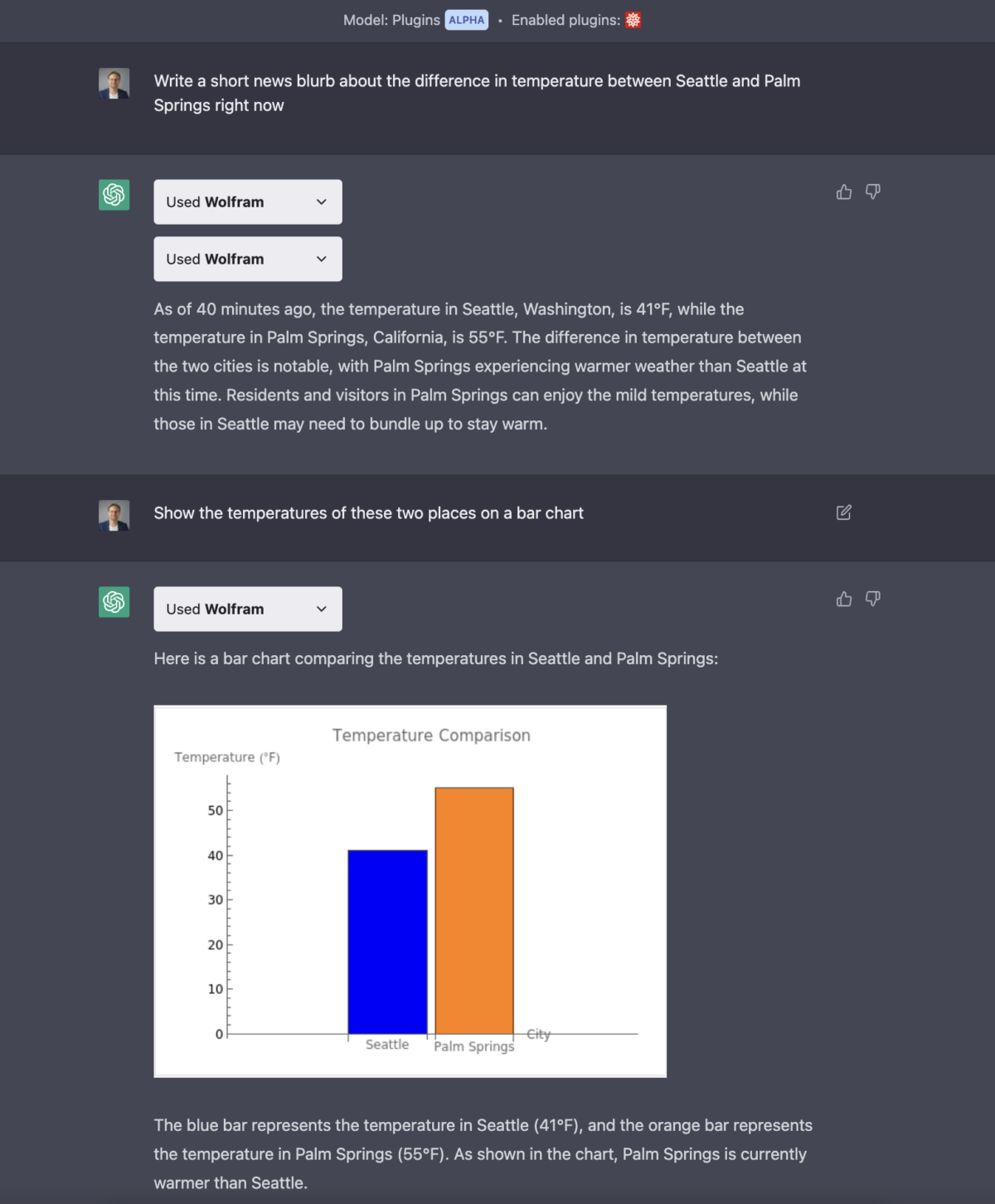 ChatGPT + Wolfram: A First Look | Data Literacy