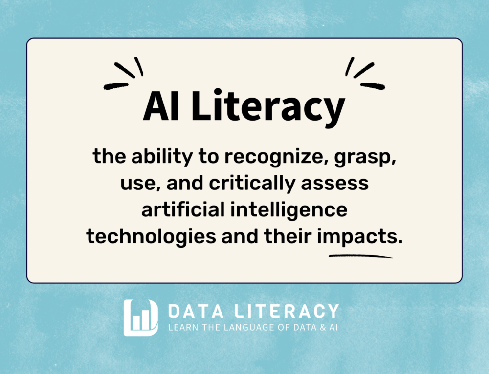 Now Available for Pre-Order: AI Literacy Fundamentals | Data Literacy Now Available for Pre-Order: AI Literacy Fundamentals | Data Literacy